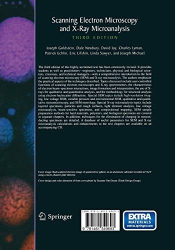 Scanning Electron Microscopy And Xray Microanalysis Third Edition Joseph Goldstein Dale E