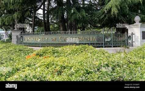 University Of California Sign Outside The Uc Berkeley Campus