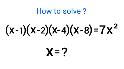A Nice Algebra Problem Math Olympiad Problem Solving Youtube