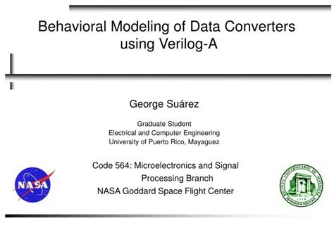 Ppt Behavioral Modeling Of Data Converters Using Verilog A Powerpoint Presentation Id6638257