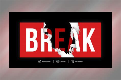 Break Text Effect Design Layer Style Graphic By Shahsoft · Creative Fabrica