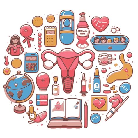 Premium Vector Illustrations Of Various Contraceptive Methods Such As Pills Iuds Condoms And