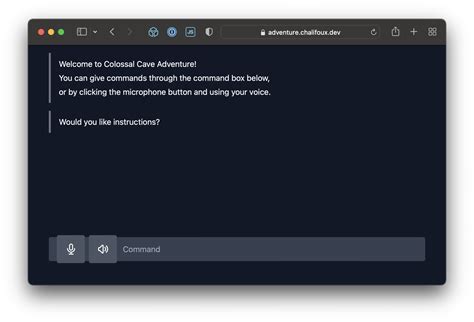Github Davidchalifouxadventure Play The Original Colossal Cave Text