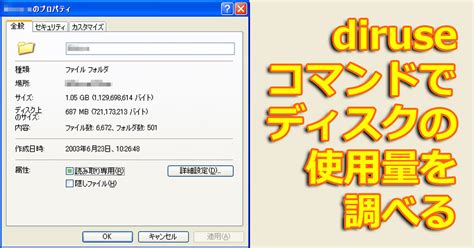 Diruseコマンドでディスクの使用量を調べる：tech Tips ＠it