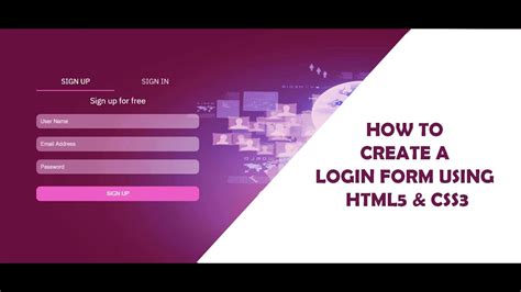 How To Create Login Form In Html And Css