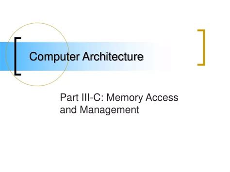 Ppt Computer Architecture Powerpoint Presentation Free Download Id