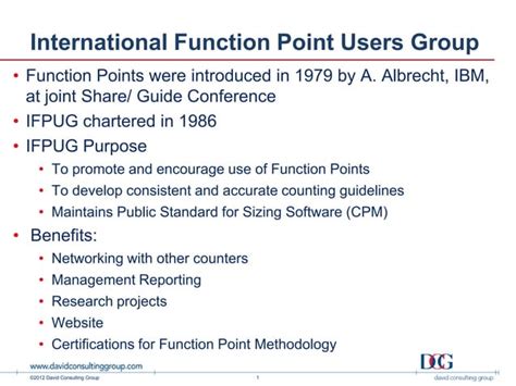 Function Point Analysis An Overview Ppt