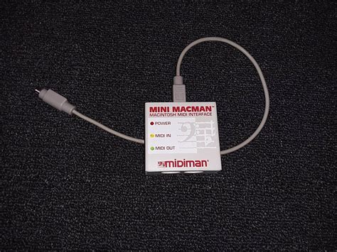 Midiman Mini Macman Serial 1x1 Midi Interface Os9 Reverb
