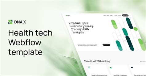 Health Tech Webflow Template Dna X Brix Templates