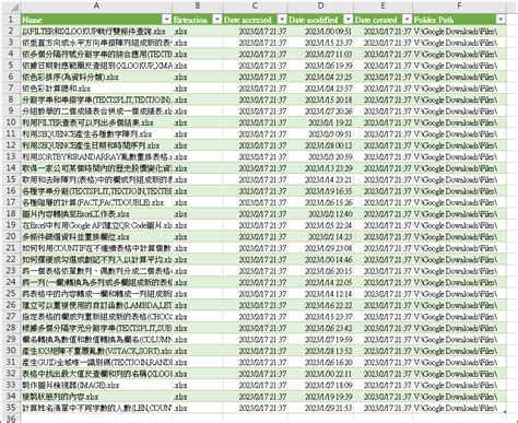 excel 取得資料夾裡所有檔案的名稱和檔案資訊－學不完．教不停．用不盡｜痞客邦