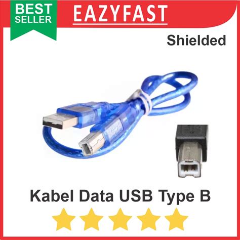 Jual Kabel Data USB Type A To B Kotak Arduino Uno Mega Printer Cm Cm Shopee Indonesia