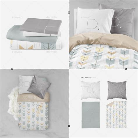 18 Beautiful Bed Mockup PSD Templates Mockup Den