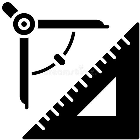 Trigonometry Icon High School Related Vector Illustration Stock Vector