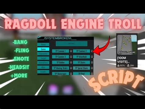 July 16 2020 Roblox Ragdoll Engine Hack Script Best Ragdoll Engine