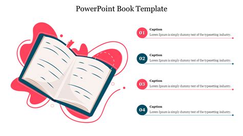 Editable PowerPoint Book Template Slide Design