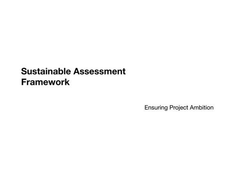 Pdf Sustainable Assessment Framework Dokumen Tips