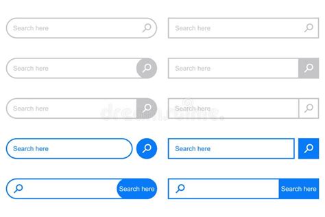 search bar for ui set of elements for design interface of website