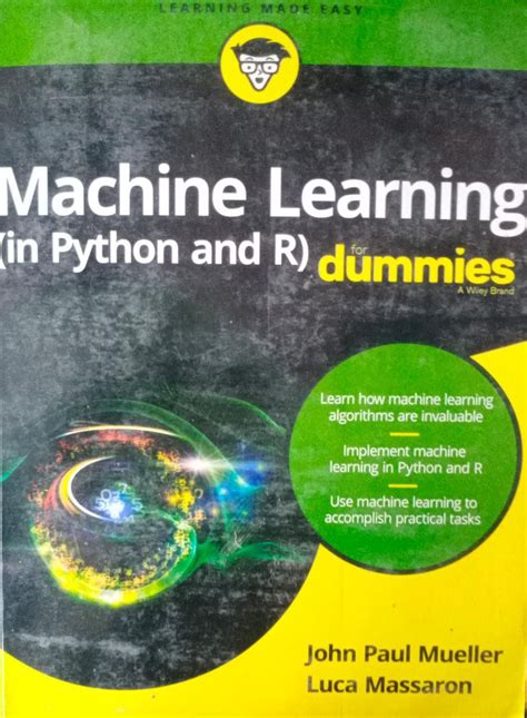 Machine Learning In Python And R For Dummies By John Paul Mueller Second Hand And Used Book S