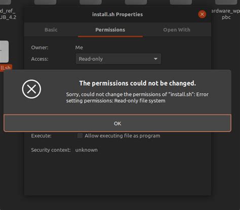 Command Line Permission Denied To Execute A Sh File When Trying To Install A Software From A