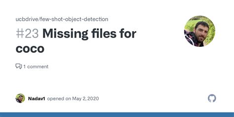 missing files for coco · issue 23 · ucbdrive few shot object detection · github