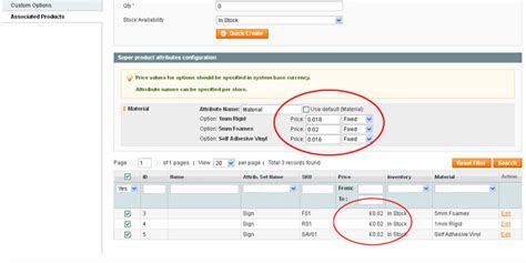 Magento Super Attribute Configuration Stack Overflow