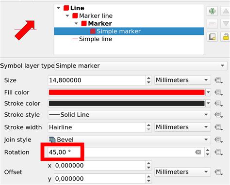 marker line simple marker rotation override not respecting follow line