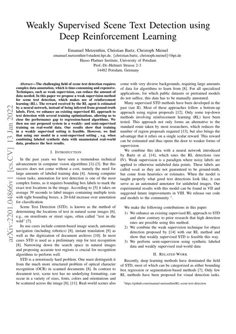 Pdf Weakly Supervised Scene Text Detection Using Deep Reinforcement Learning