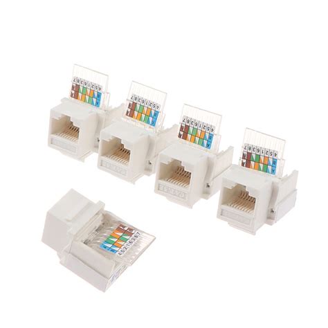 5pcs Cat5e Utp Network Module Tool Free Rj45 Conne Grandado