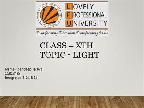 Light Reflection And Refraction Class 10 Physics Complete Ppt