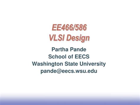 Ppt Ee466586 Vlsi Design Powerpoint Presentation Free Download Id