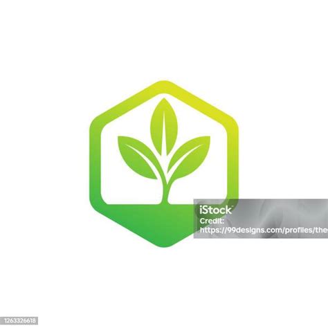 잎 로고 디자인 벡터 일러스트 자연 농업 및 농장 사업을위한 창조적 인 디자인 개념의 추상 잎 로고 벡터 트리 리프 로고 아이콘