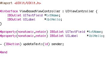 Iphone Programming Tutorial Connecting Code To An Interface Builder View Iphone Programming