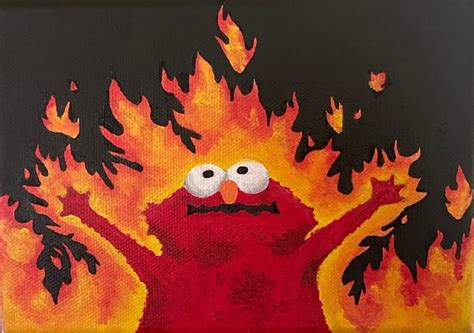 How To Draw Fire Elmo