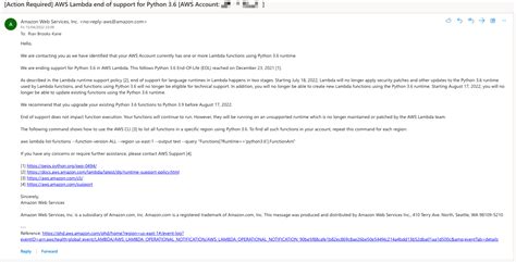 Aws Control Tower And Aws Lambda End Of Support For Python 36