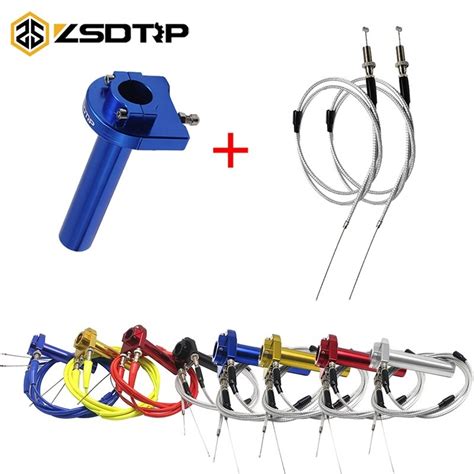 22mm 78 Cnc Aluminum Accelerator Throttle Twist Grips 2 Pcs