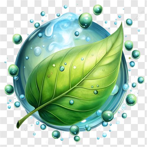 물방울과 거품 클립 아트 일러스트와 함께 녹색 잎 녹색 잎 물방울 자연 물 거품 자연 배경 Png 일러스트 및 이미지 에 대한 무료 다운로드 Pngtree
