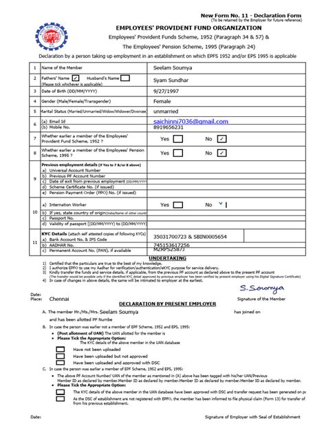 Click Here To Download Epf Form No 11 Pdf Access Control Applications Of Cryptography