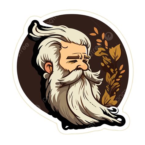 Старик с бородой рисунок