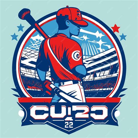 Premium Vector Baseball With Text 2023 And Ccu Vector Illustration Flat