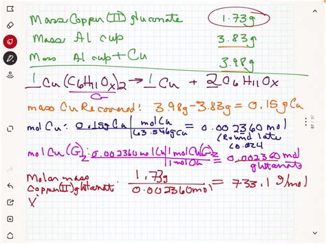 Solved Compound Formulas Experiment 1 Determining The Chemical Formula For Copper Gluconate