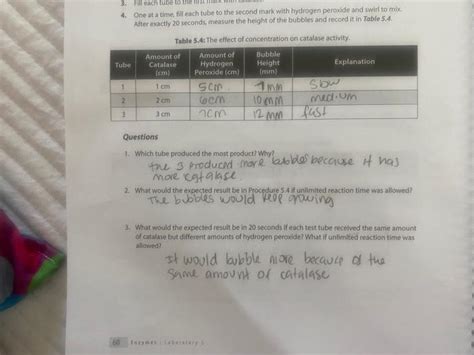 Solved Enzyme Substrate Specificity 1 Obtain Four Clean