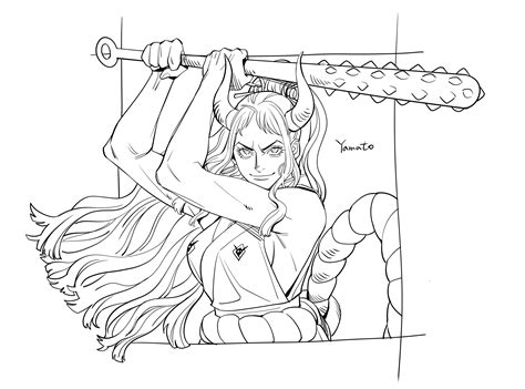 Yamato One Piece Drawn By Mush Danbooru