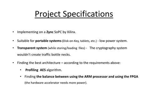 Ppt Project Characterization Encryptiondecryption On Embedded System