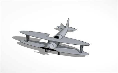 3d Design Biplane Tinkercad