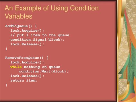 Ppt Monitors Condition Variables And Readers Writers Powerpoint