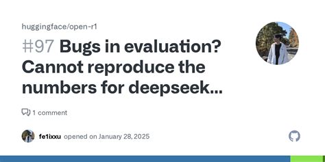 Bugs In Evaluation Cannot Reproduce The Numbers For Deepseek Models · Issue 97 · Huggingface