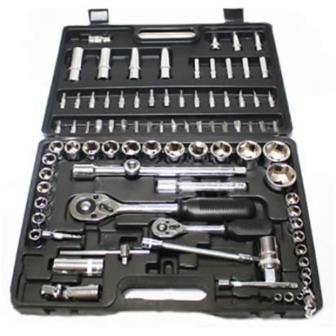 Професионален комплект ключове изработени от хром 108 бр Emag Bg