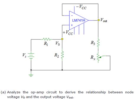 solved analyze the op amp circuit to derive the relationship