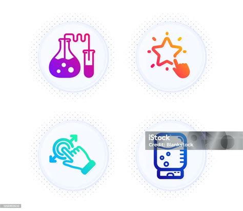 화학 실험실 순위 별 과 터치 스크린 제스처 아이콘 세트 물 냉각기 기호 벡터 Championship에 대한 스톡 벡터 아트 및 기타 이미지 Championship