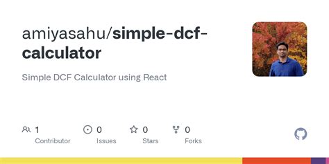 GitHub Amiyasahu Simple Dcf Calculator Simple DCF Calculator Using React
